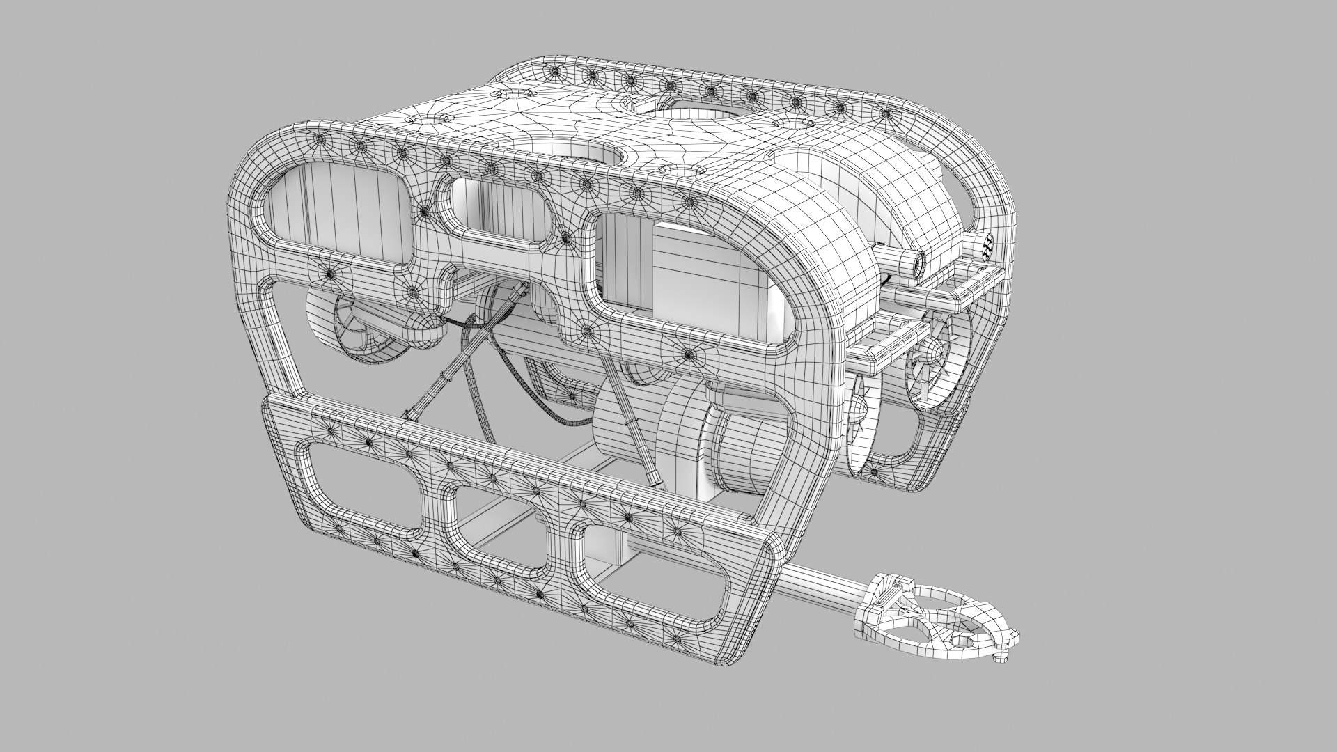 3d Submarine Rov Model