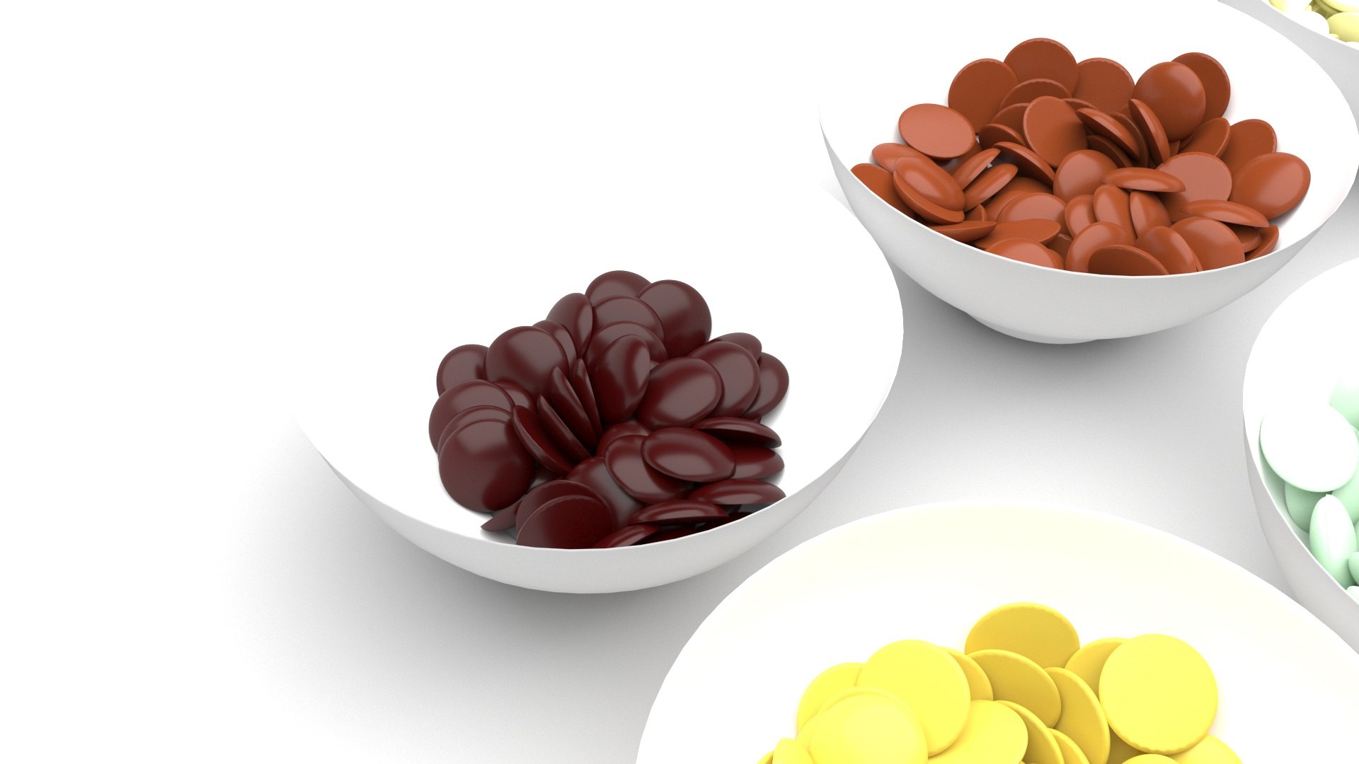 3D Chocolate Chips model - TurboSquid 1822834
