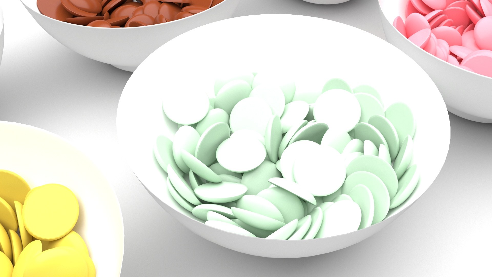 3D Chocolate Chips model - TurboSquid 1822834