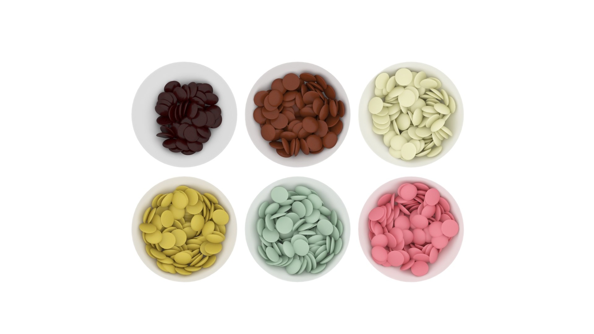 3D Chocolate Chips model - TurboSquid 1822834