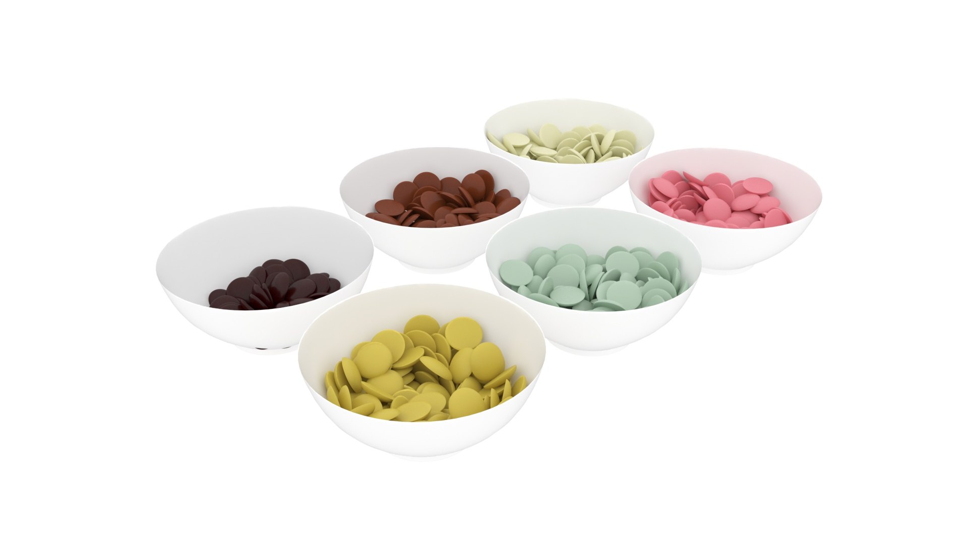 3D Chocolate Chips model - TurboSquid 1822834