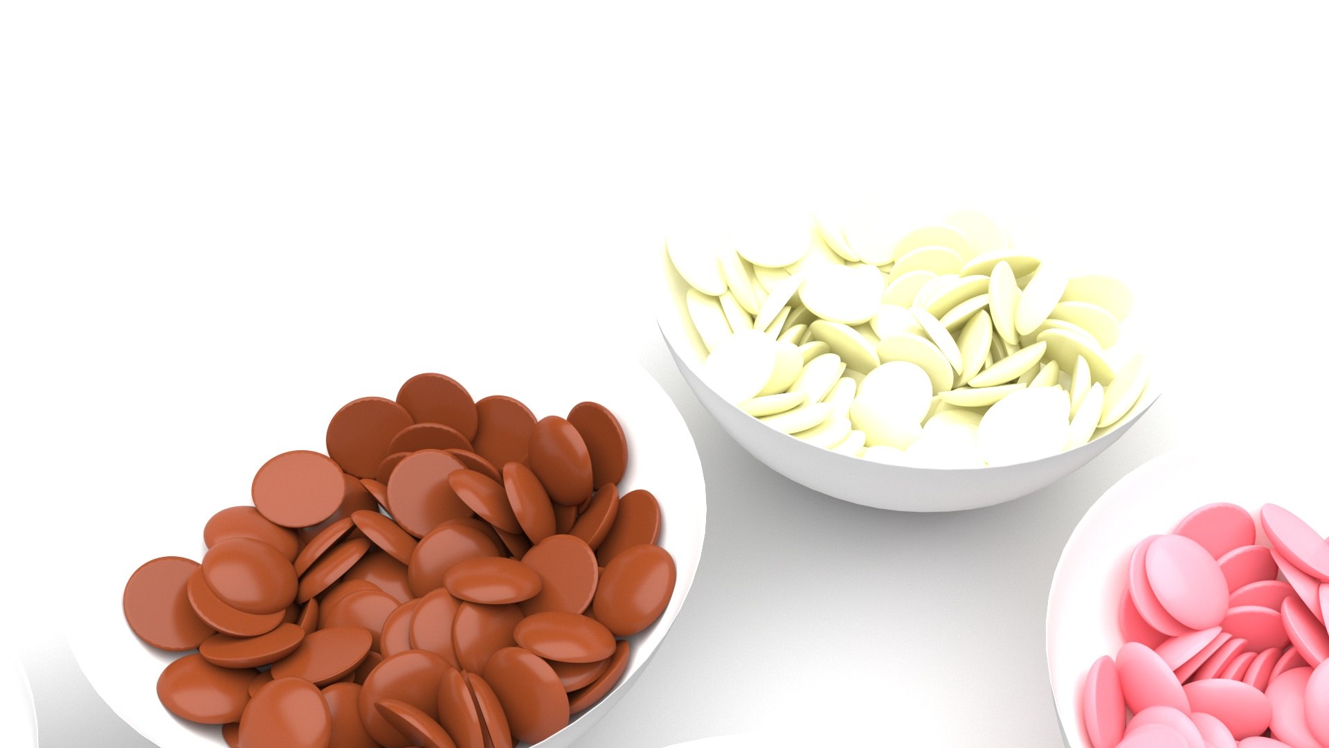 3D Chocolate Chips model - TurboSquid 1822834