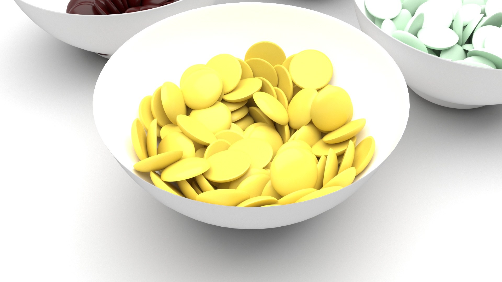 3D Chocolate Chips model - TurboSquid 1822834