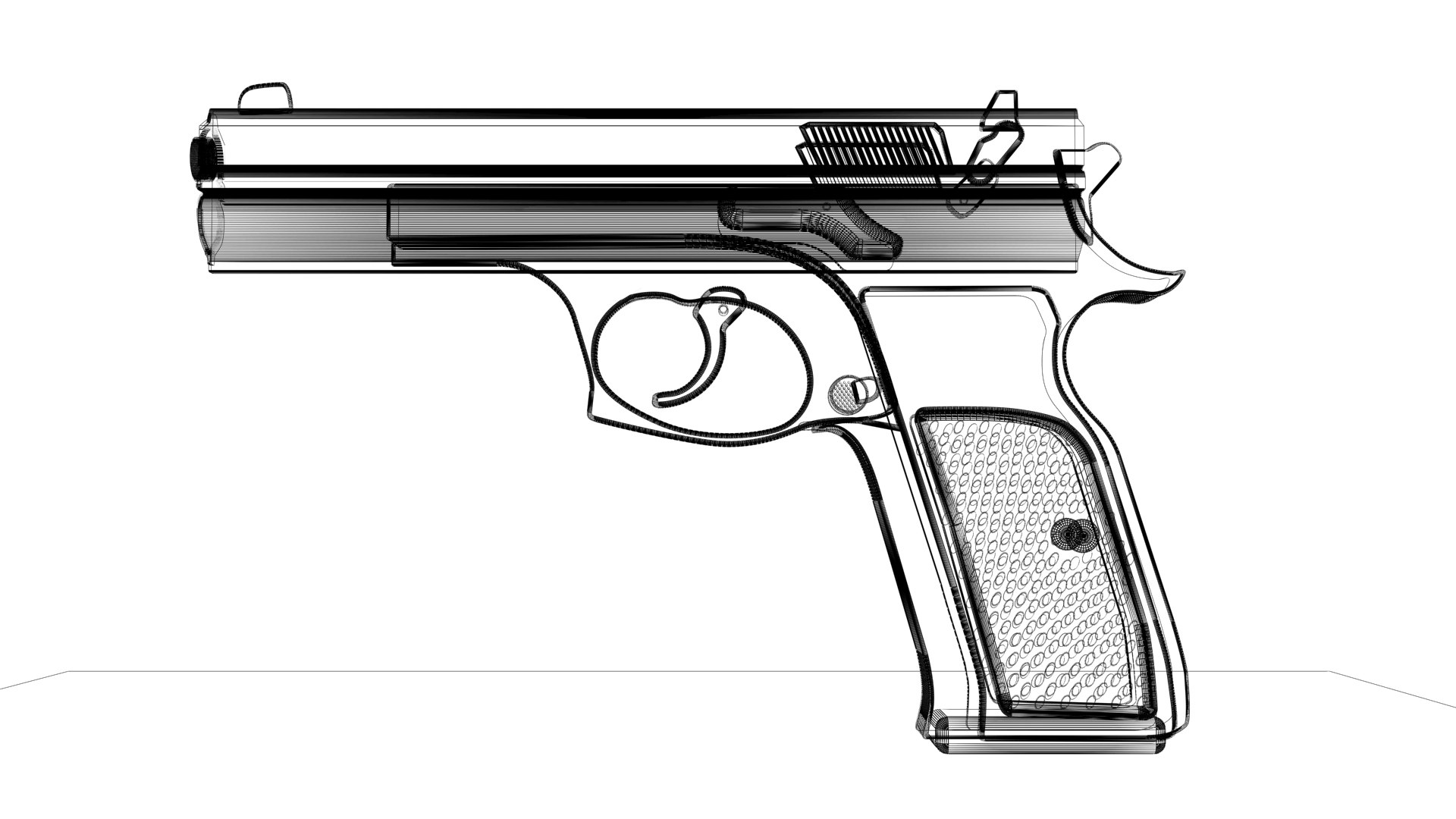 Generic Pistol 3D model - TurboSquid 1967275