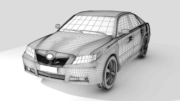 Sedan car 3D model - TurboSquid 2017173