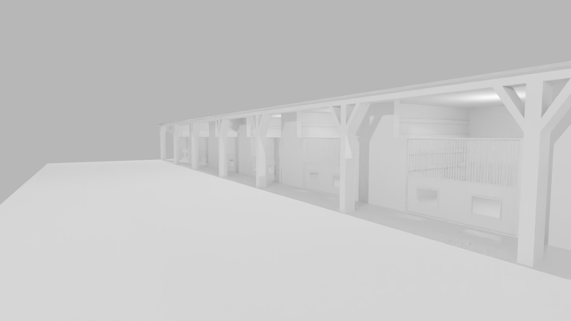 3D Horse Stable - TurboSquid 2159089