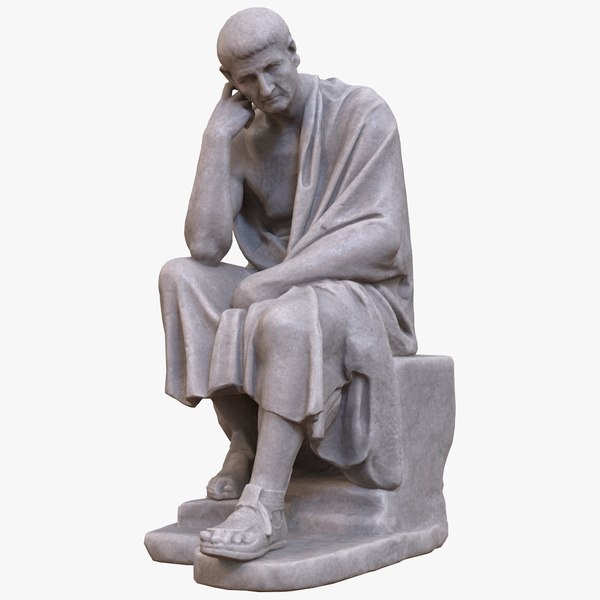modelo 3d Seated Philosopher Statue v1 - TurboSquid 2028639