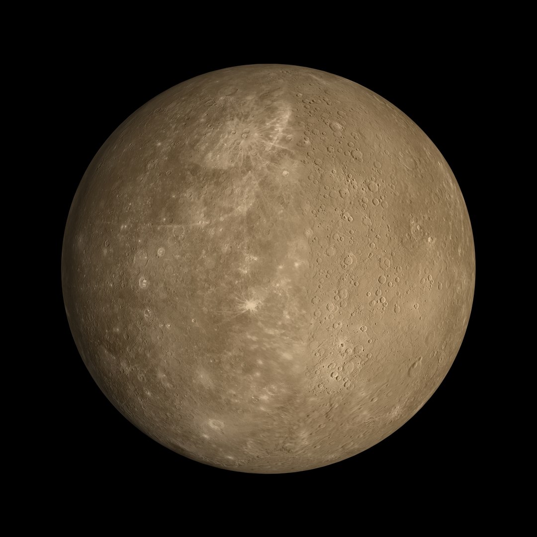 3d Model Mercury Planet Modeled
