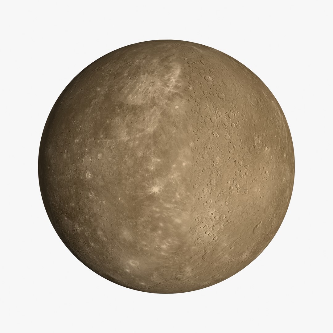 3d Model Mercury Planet Modeled