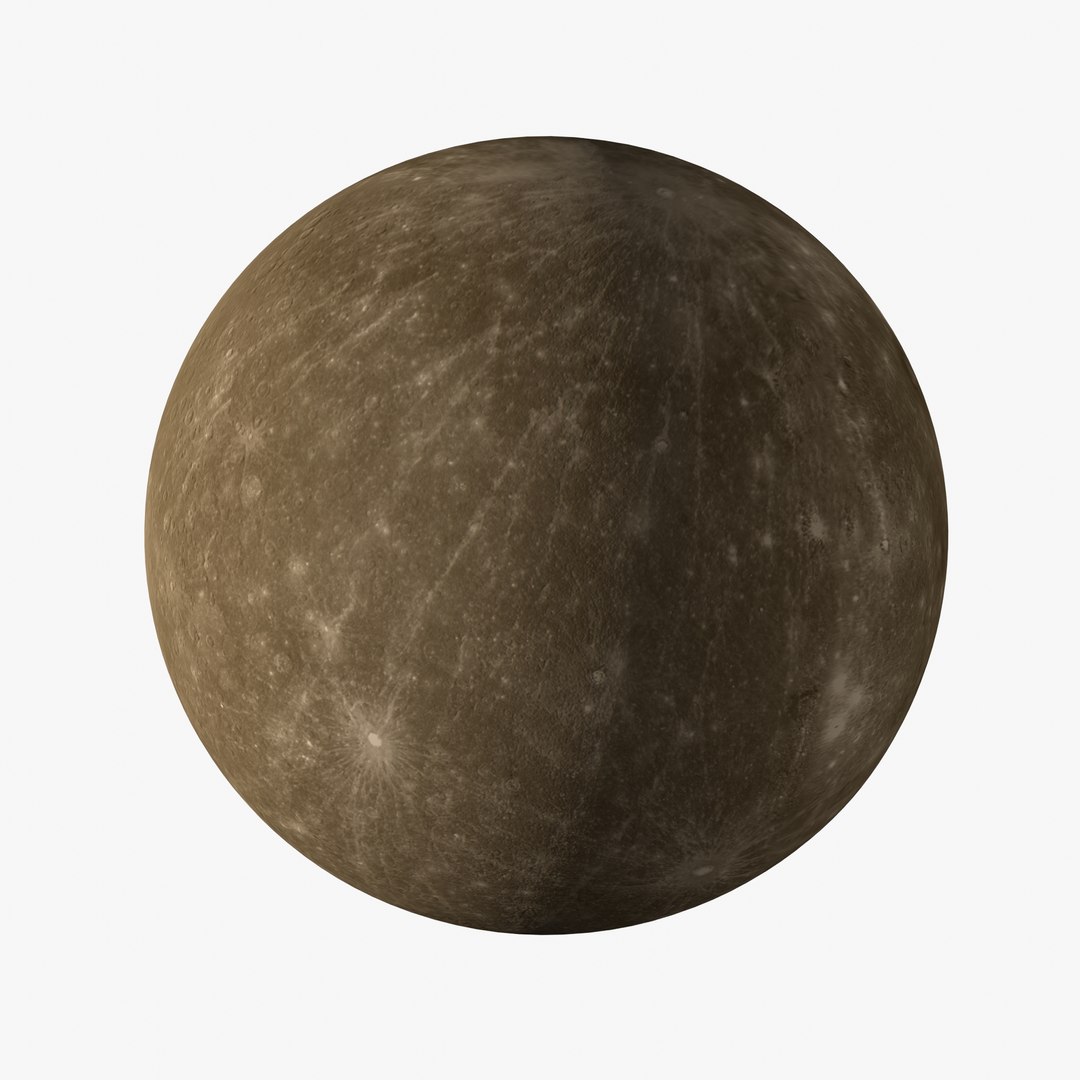 3d Model Mercury Planet Modeled
