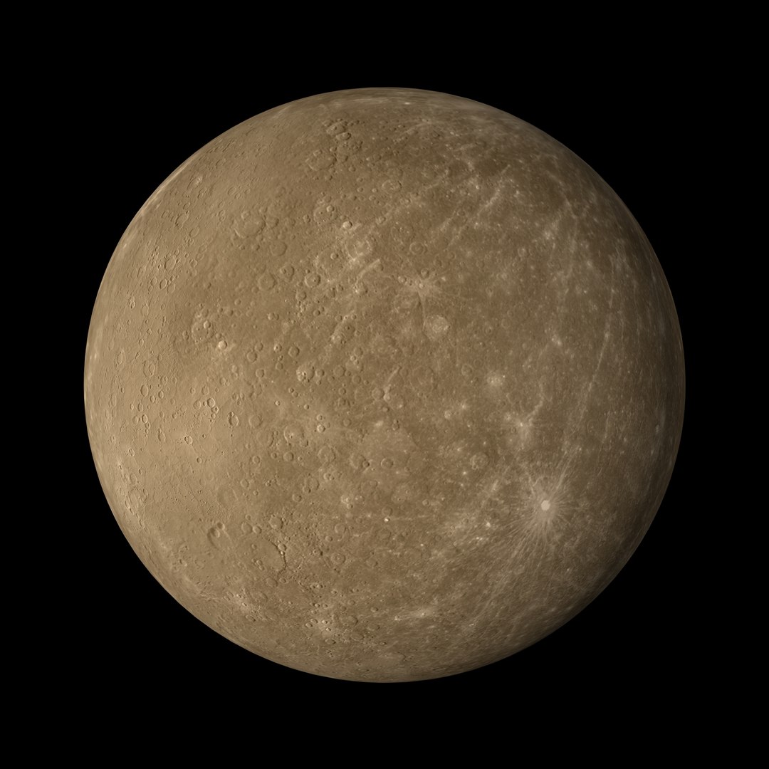 3d Model Mercury Planet Modeled