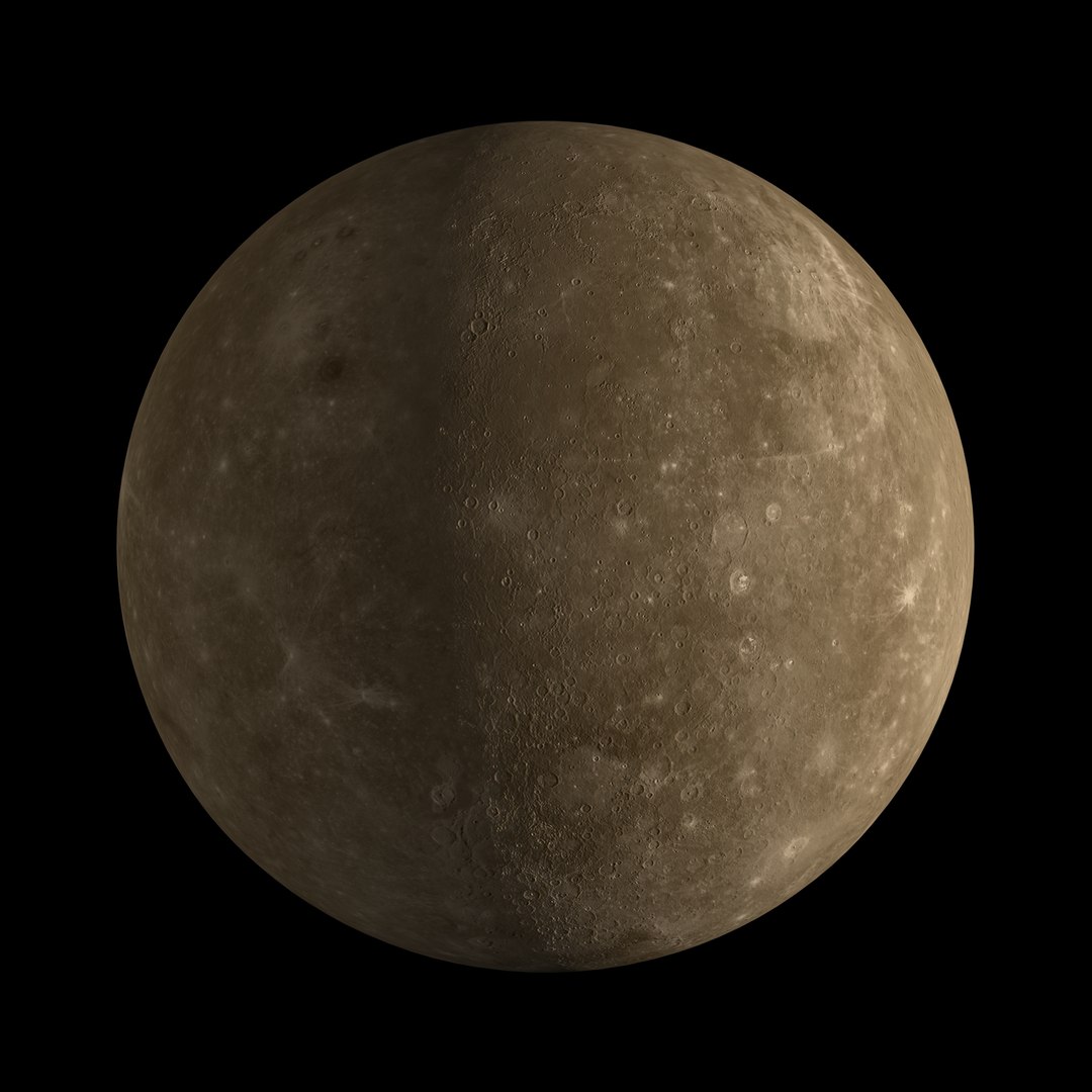 3d Model Mercury Planet Modeled