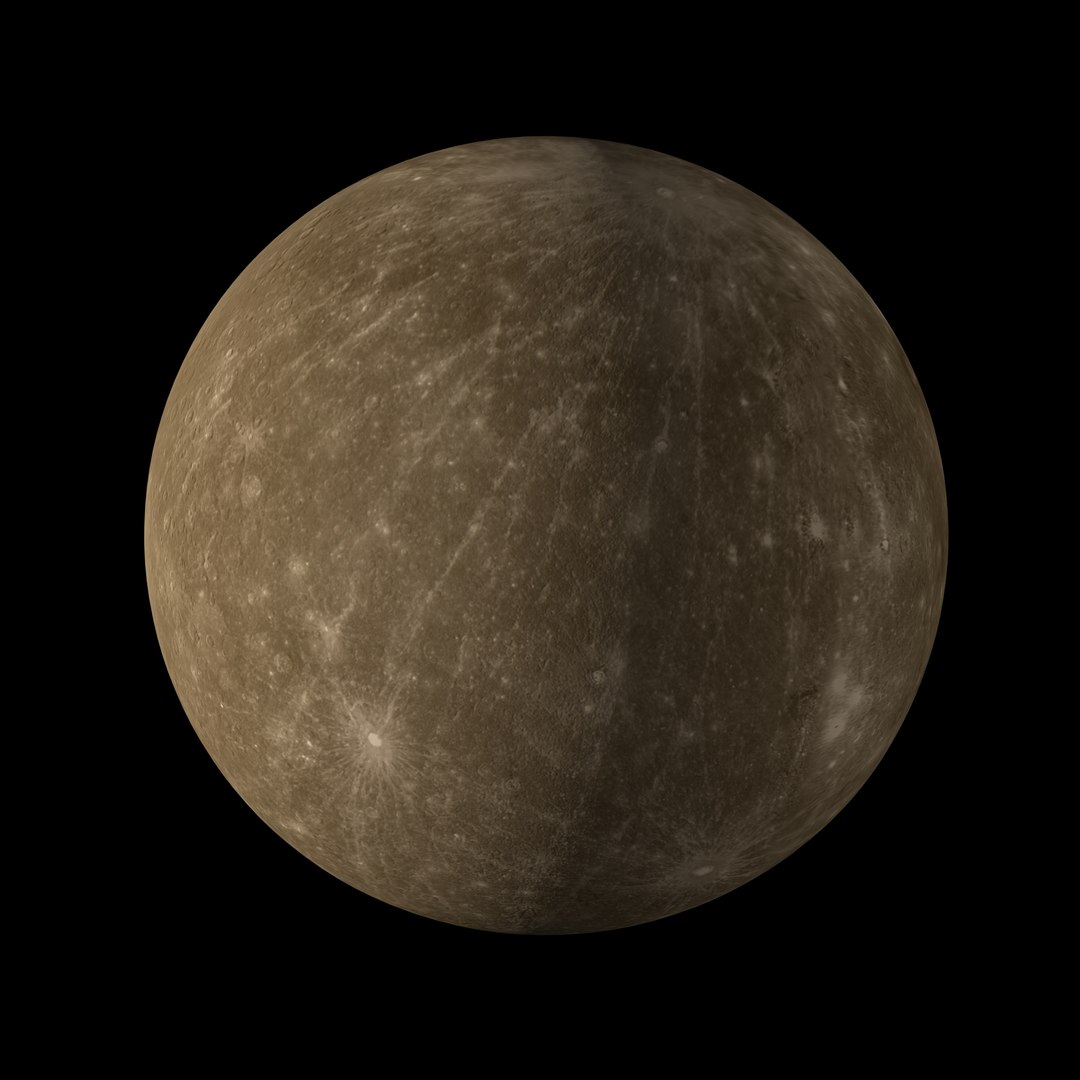 3d Model Mercury Planet Modeled