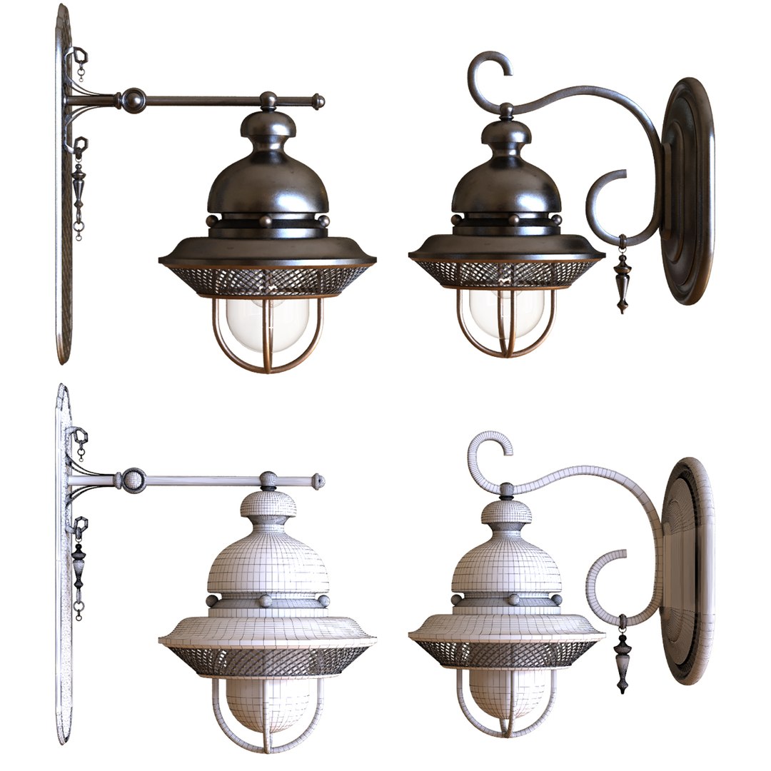3D exterior light set 002 model - TurboSquid 1765004