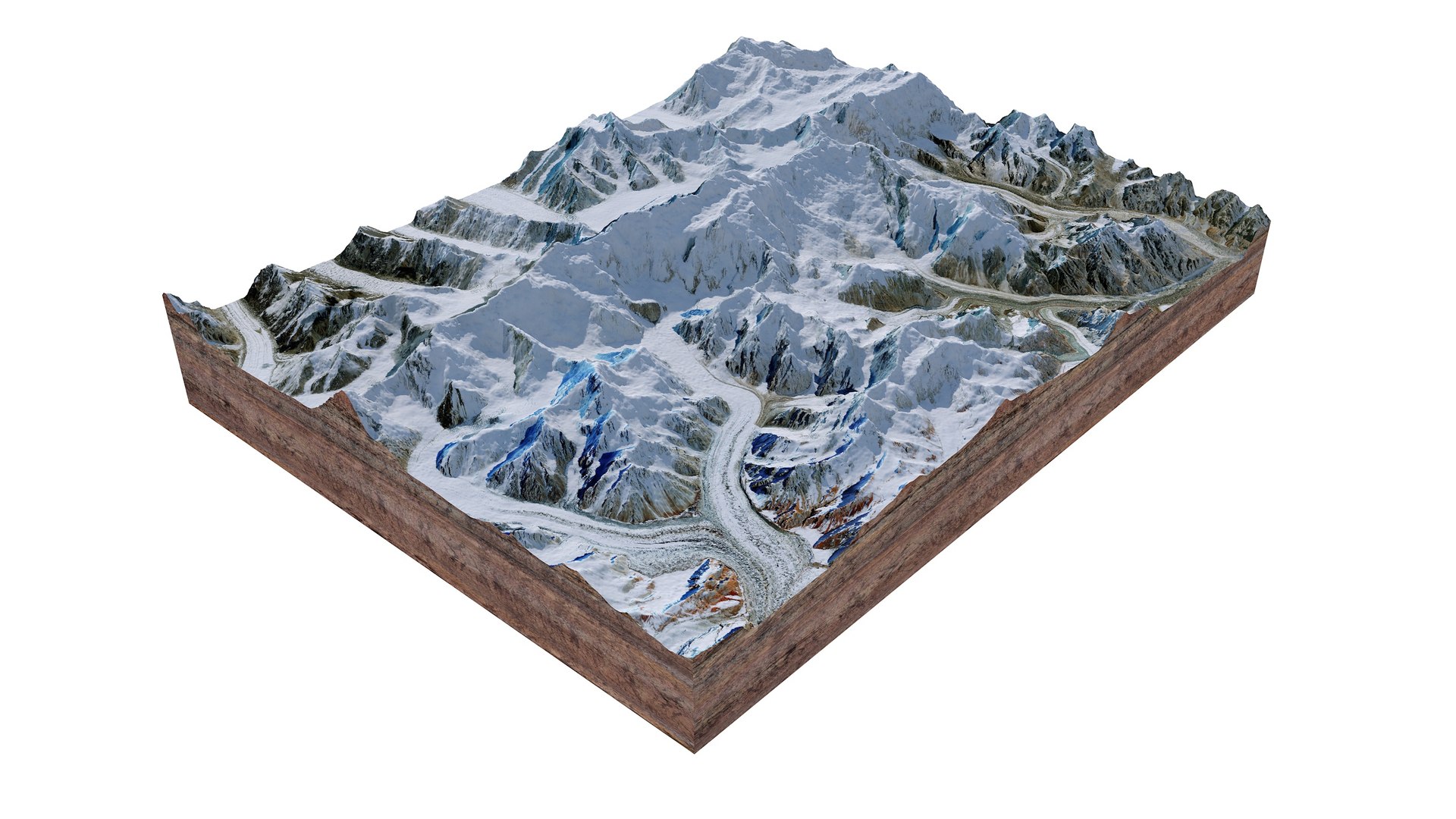 Jengish Chokusu Mountain China 3D Model - TurboSquid 2061701