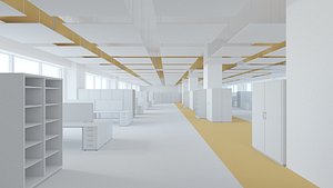 3d office space model