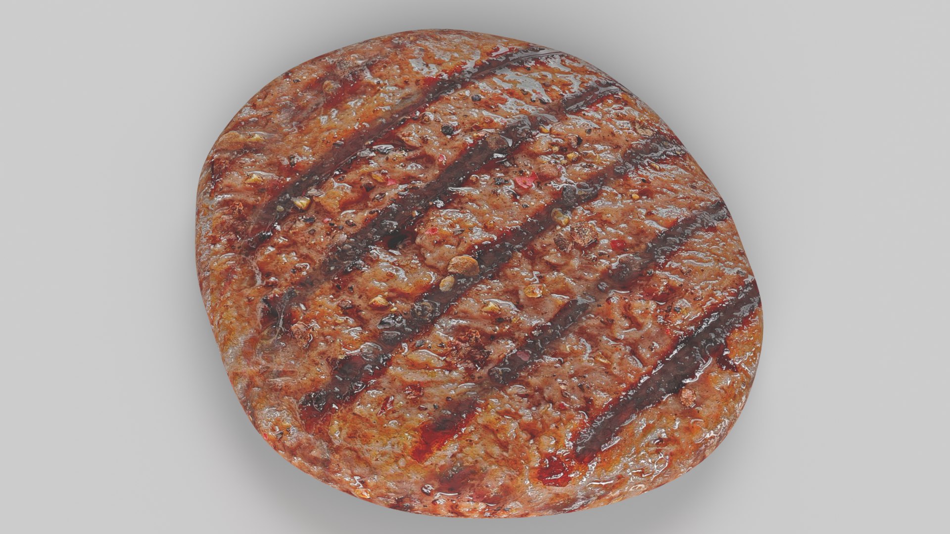 3D Model Hamburger Patty - TurboSquid 1952290