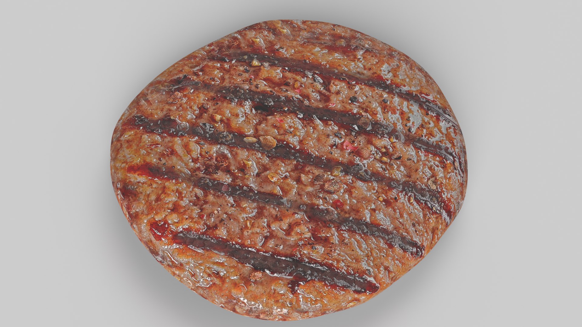 3D Model Hamburger Patty - TurboSquid 1952290