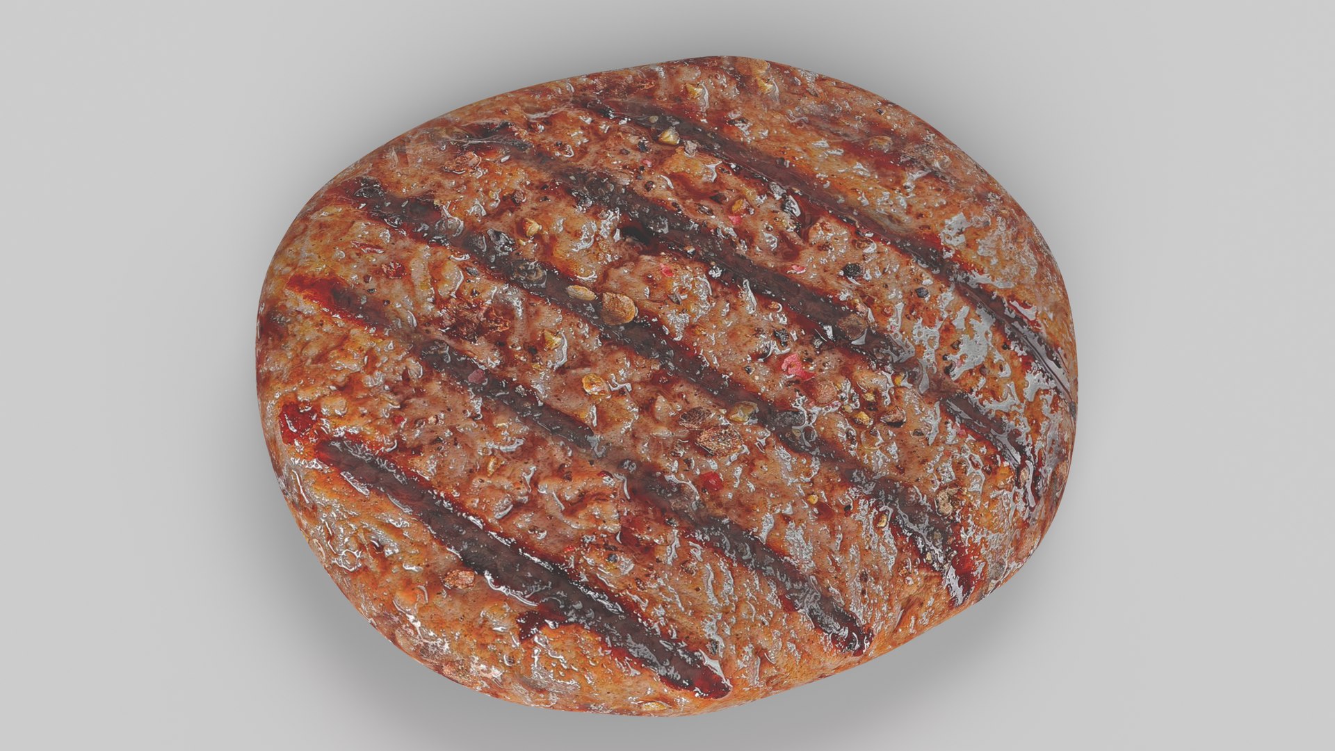 3D Model Hamburger Patty - TurboSquid 1952290