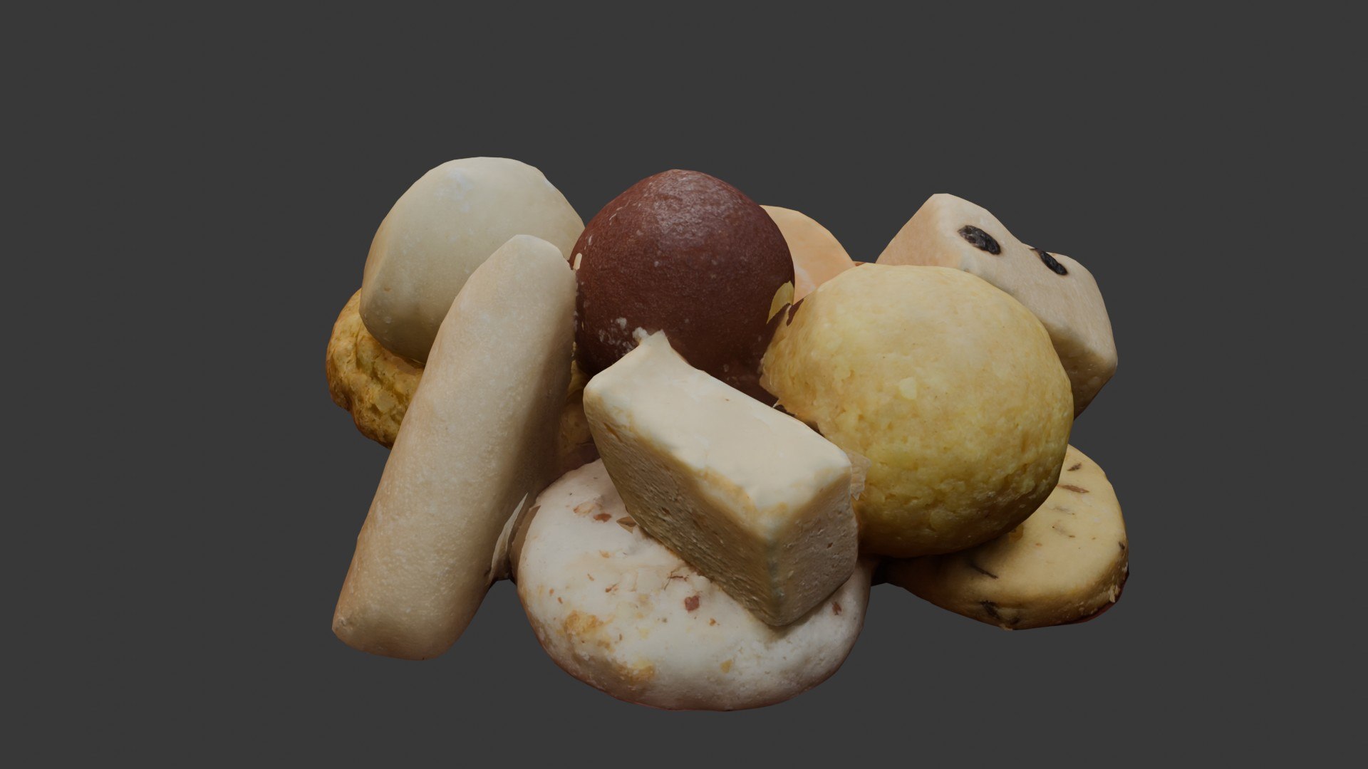 Assorted Cookies Sweets 3D Scan 3D Model - TurboSquid 2408388