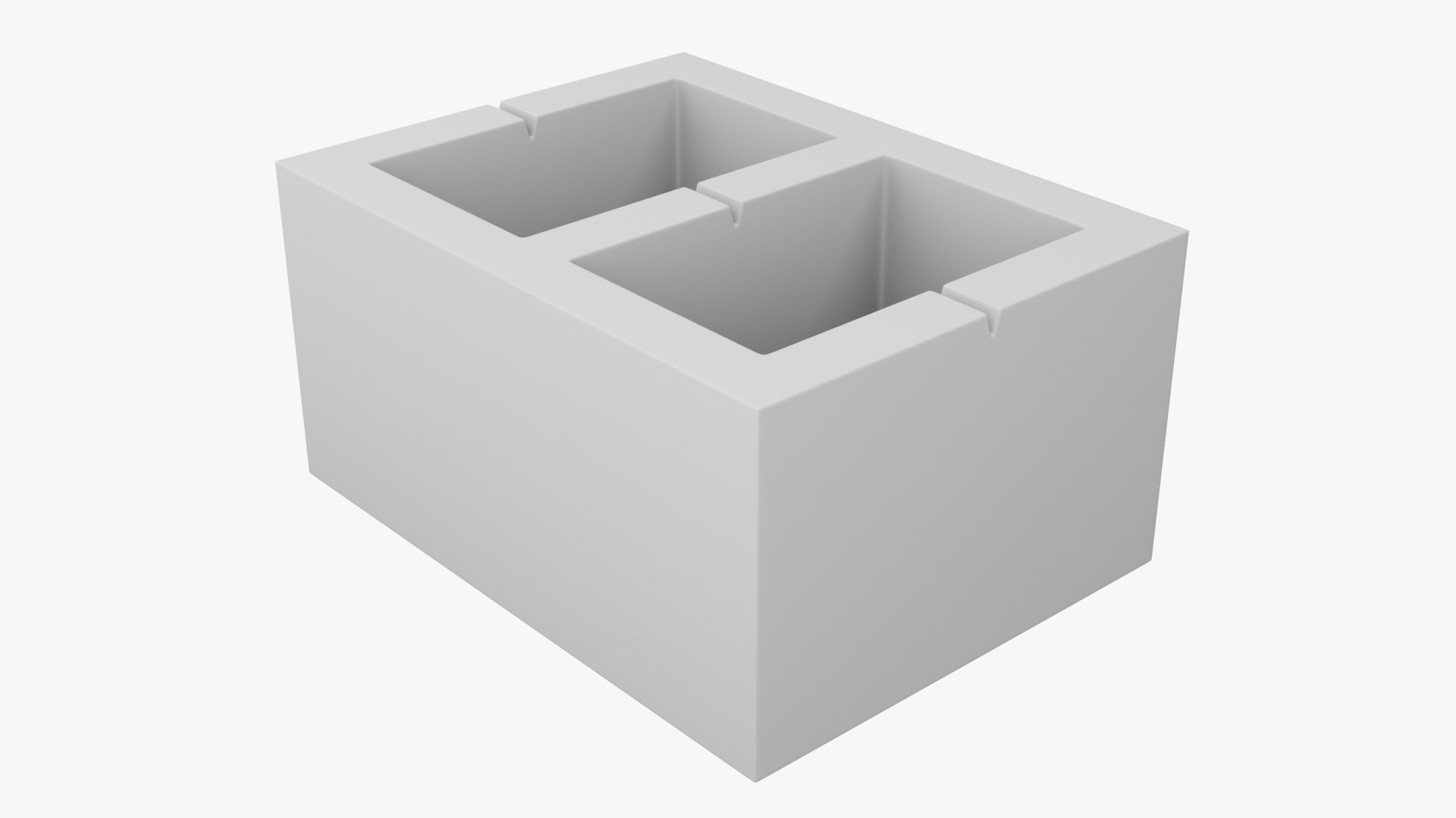 Hollow Cinder Block 2 3D Model - TurboSquid 2059638