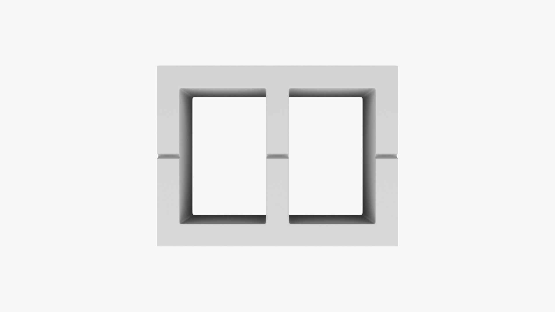 Hollow Cinder Block 2 3D Model - TurboSquid 2059638