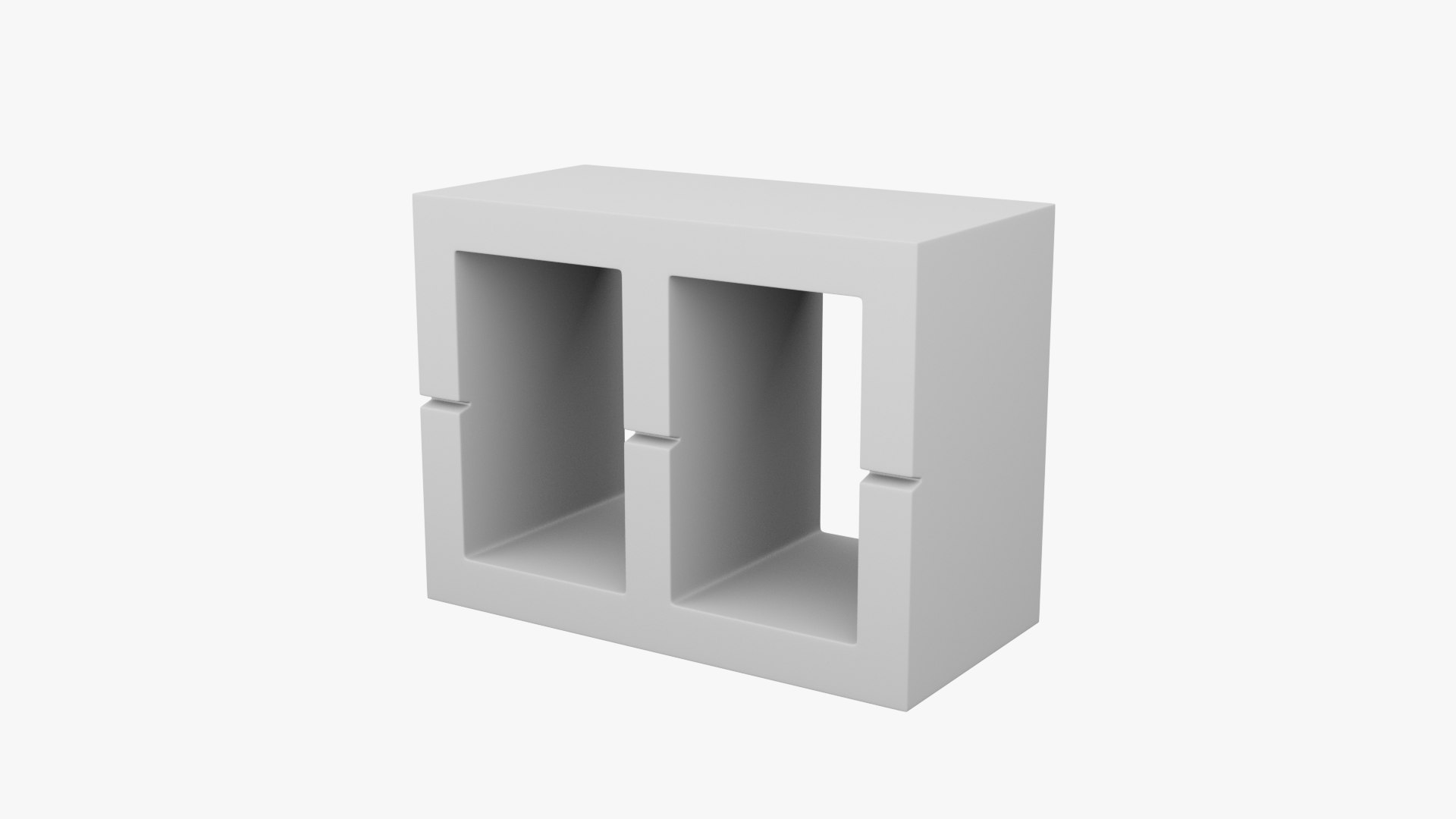 Hollow Cinder Block 2 3D Model - TurboSquid 2059638