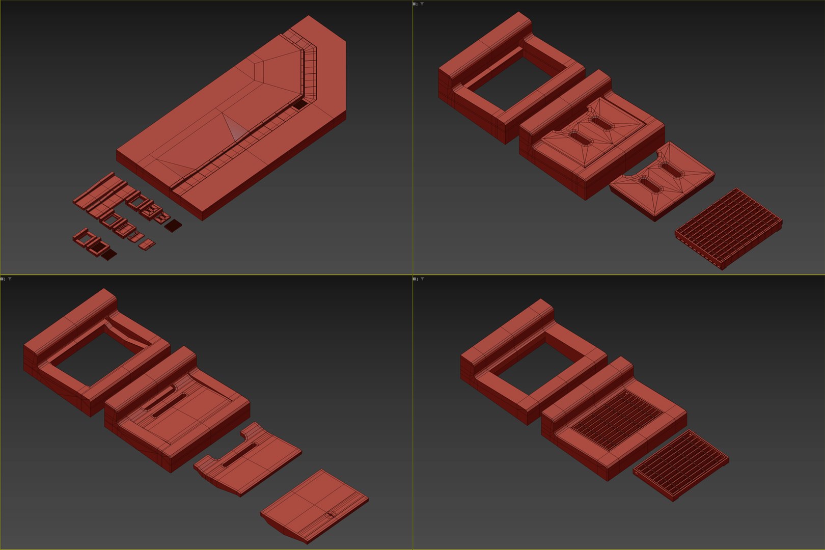 3D Model L-shaped Side Ditch 300 - TurboSquid 2098524