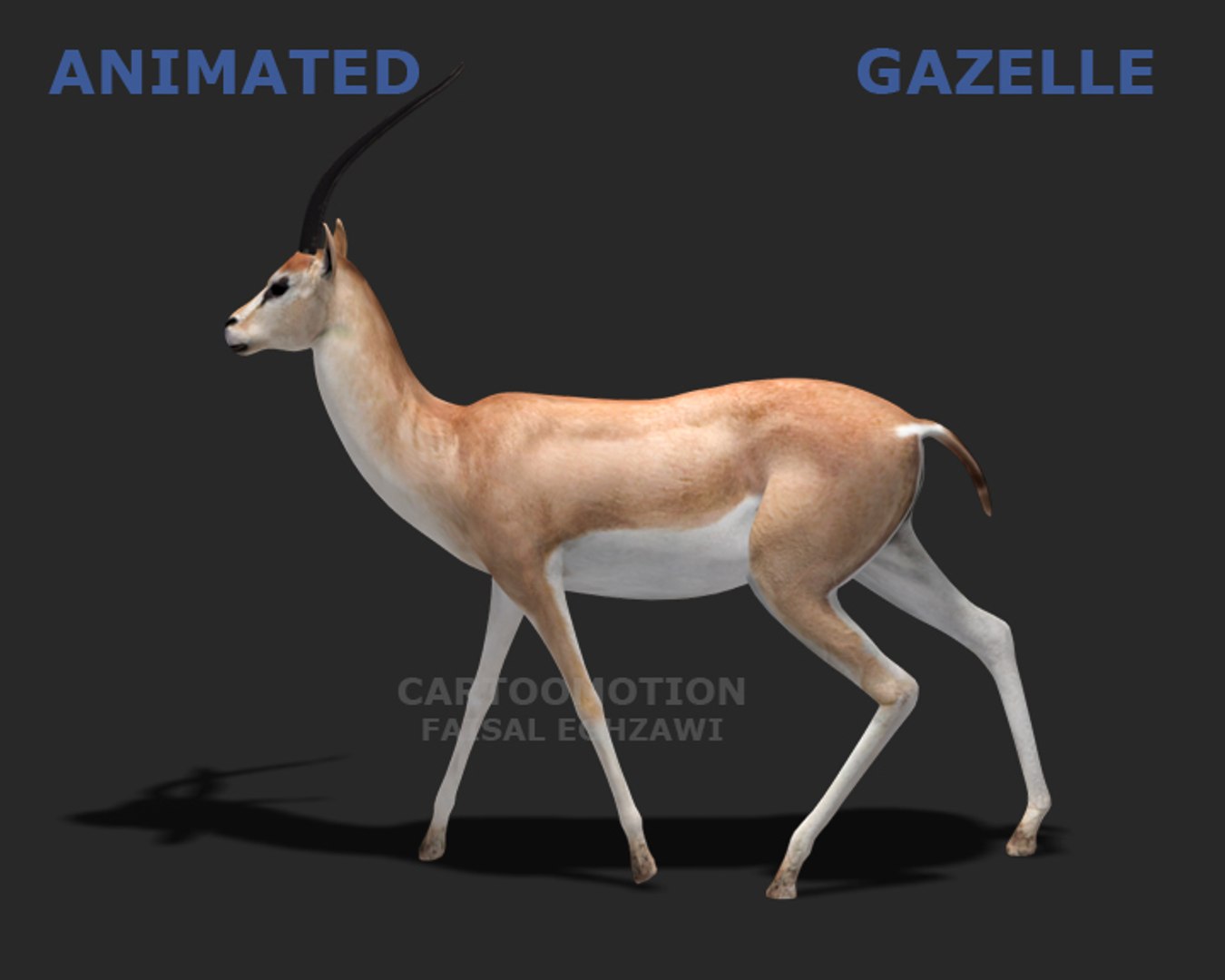 3d Model Gazelle