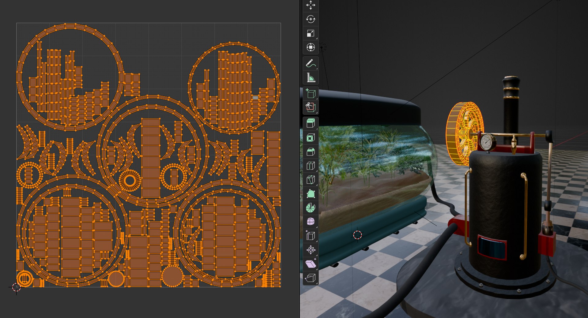 3D Steampunk Oxygen Mini Atrium - TurboSquid 2387970
