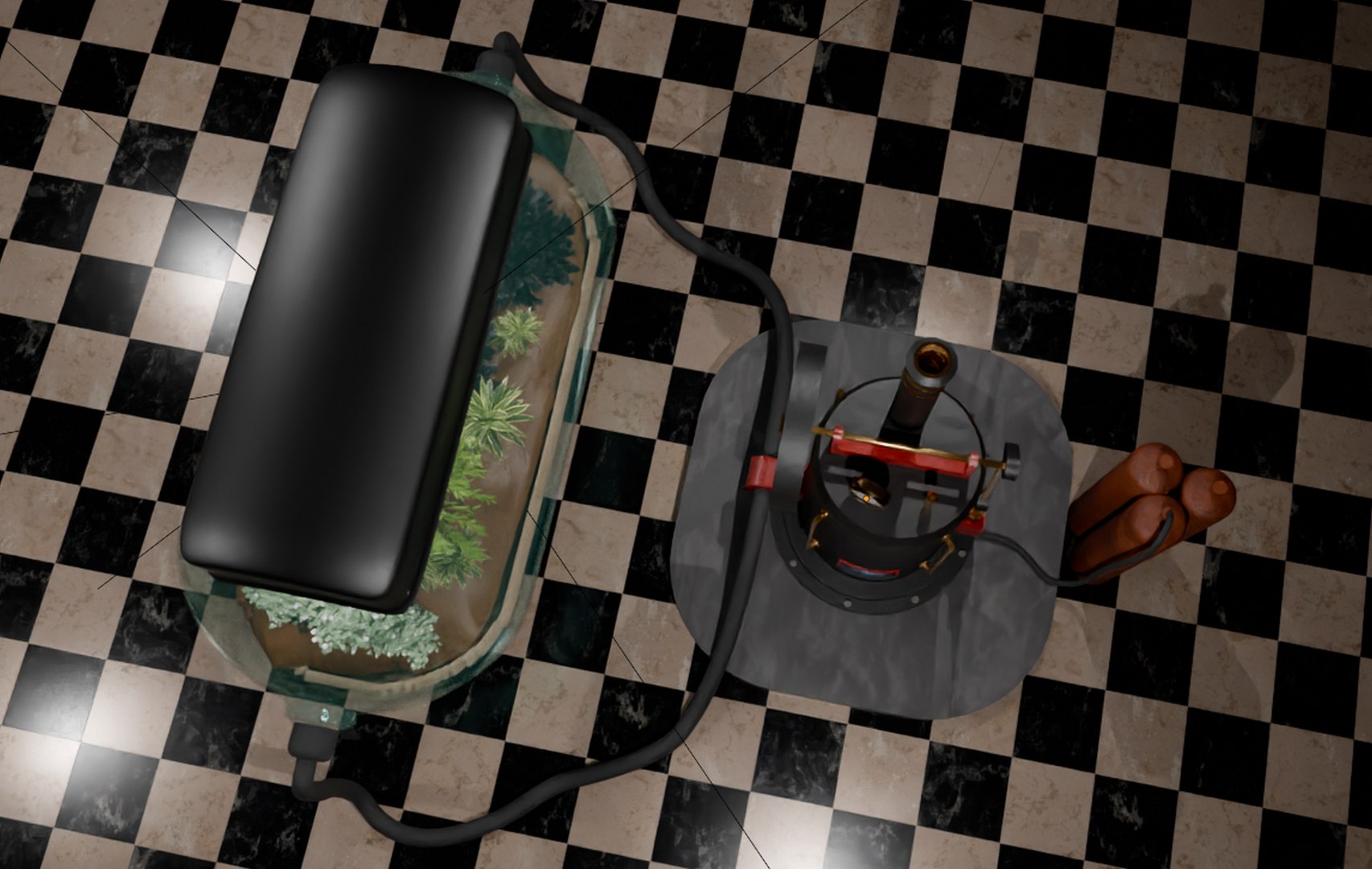 3D Steampunk Oxygen Mini Atrium - TurboSquid 2387970