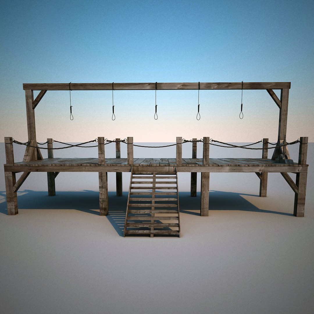 3ds Max Medieval Gallows