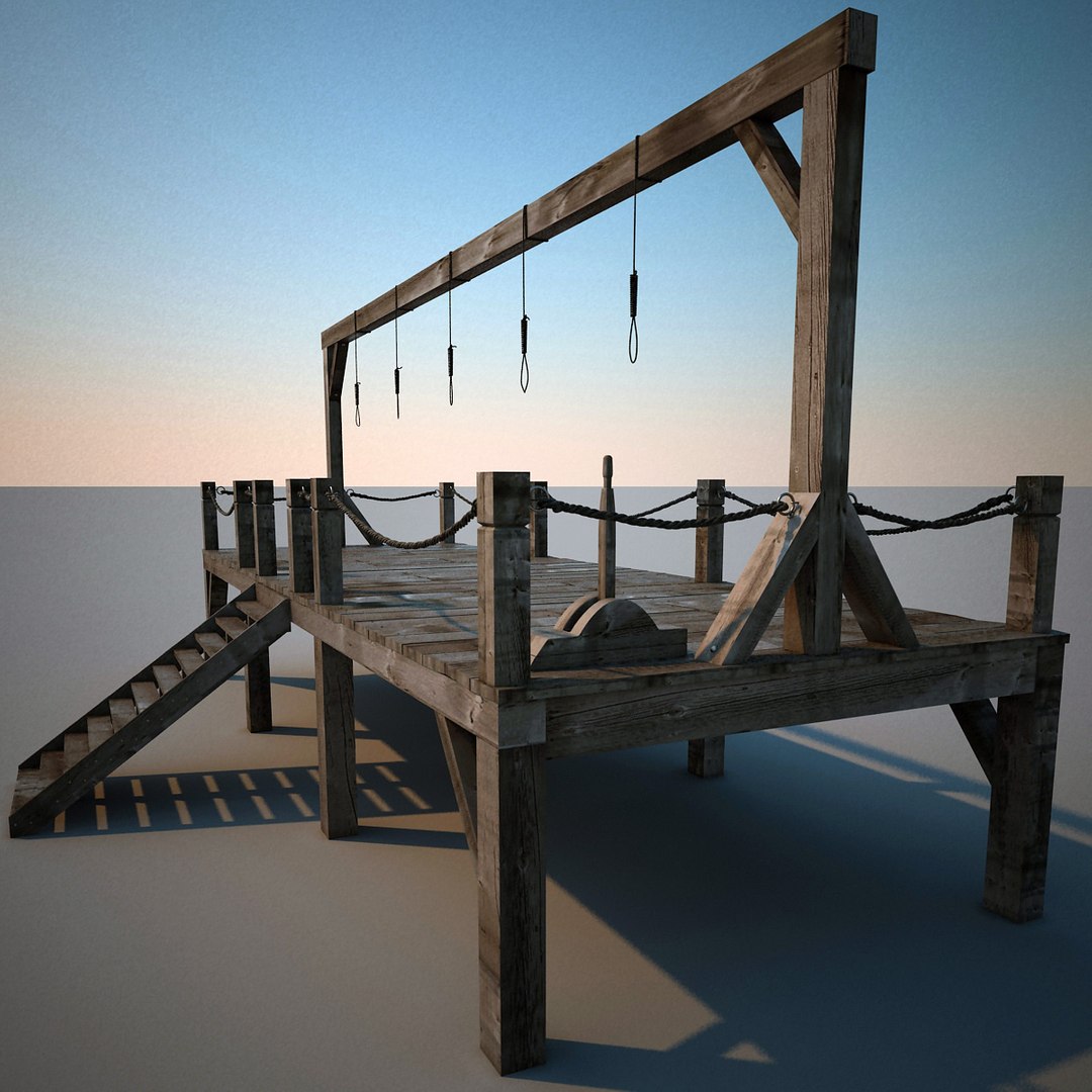 3ds Max Medieval Gallows