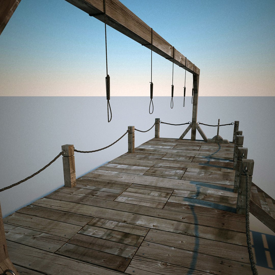 3ds Max Medieval Gallows