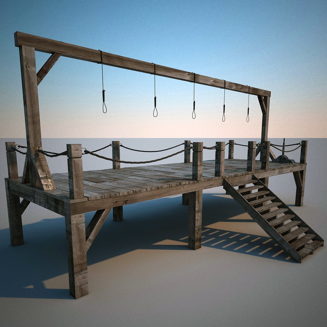 3ds Max Medieval Gallows