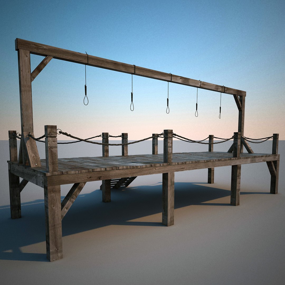3ds Max Medieval Gallows