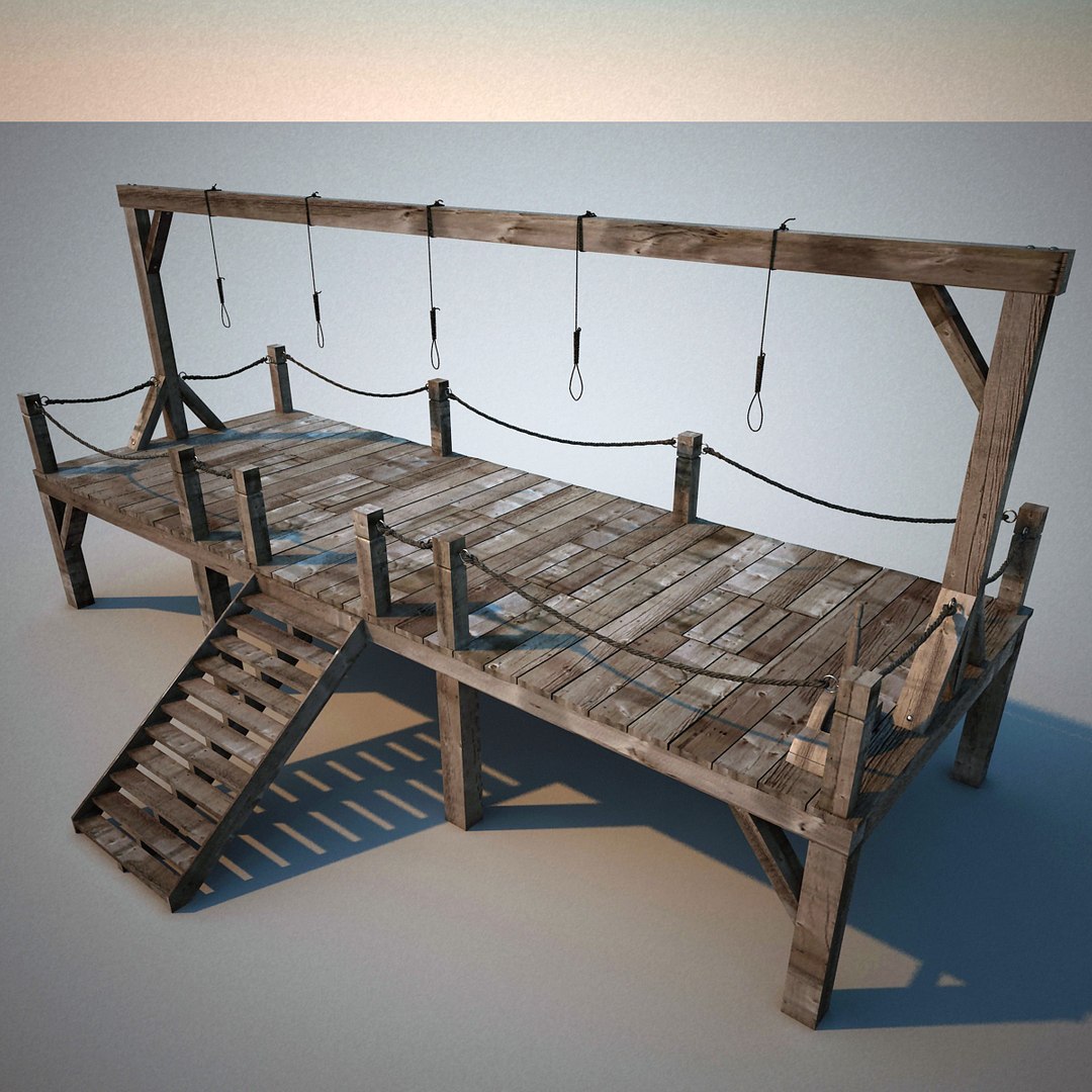 3ds Max Medieval Gallows