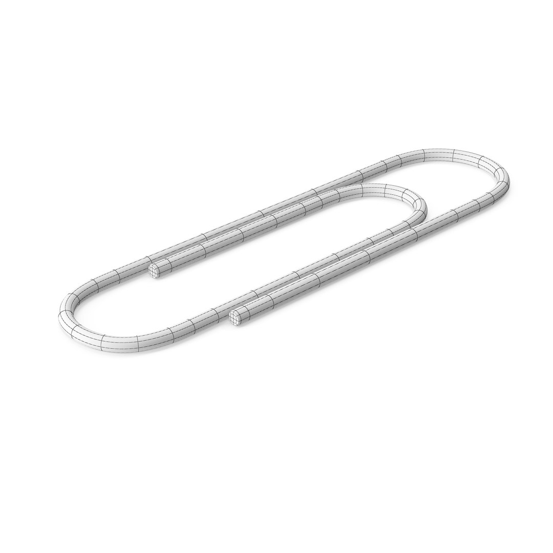 3D Red Paper Clip Model - TurboSquid 2053376