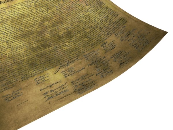 3d model declaration paper document