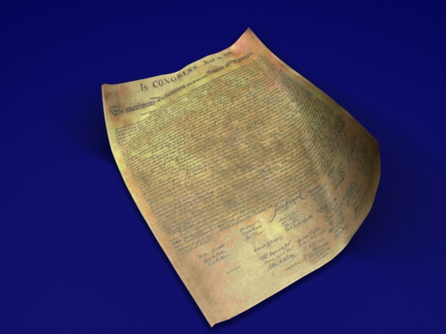 3d Model Declaration Paper Document