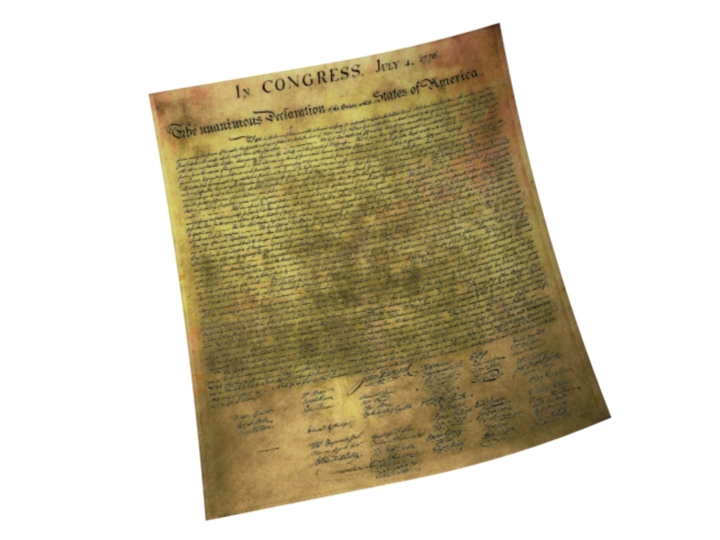 3d Model Declaration Paper Document