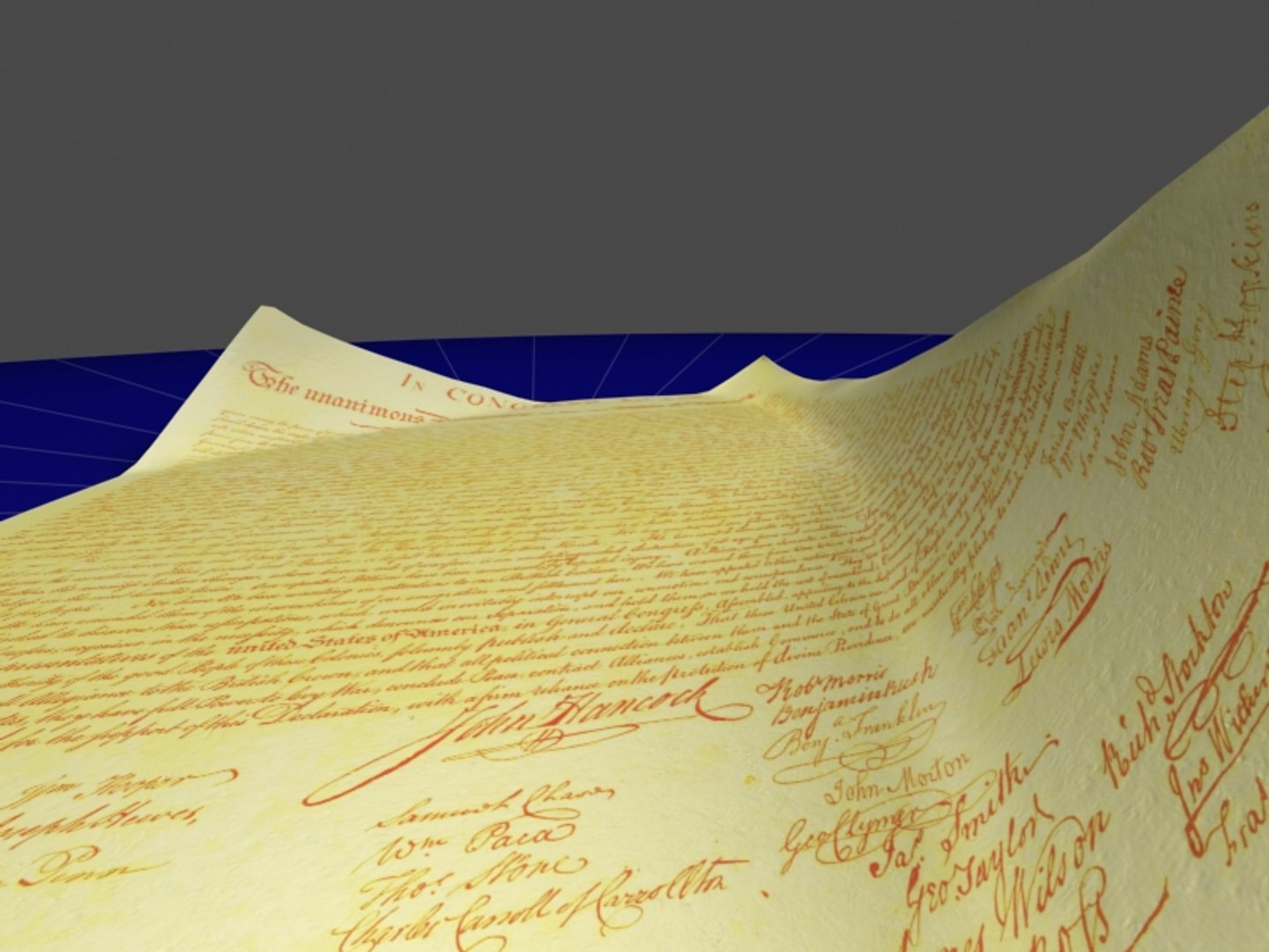 3d Model Declaration Paper Document