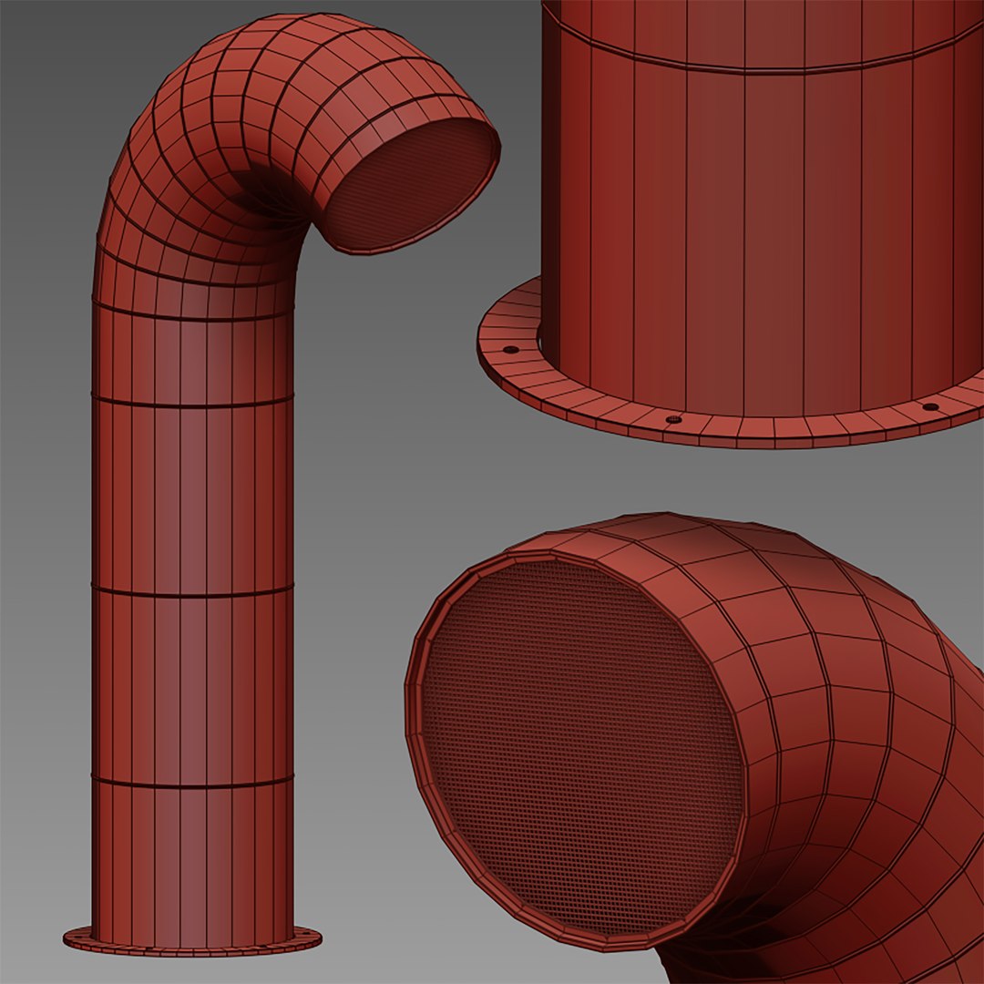 3D Ventilation Pipe Model - TurboSquid 2226937