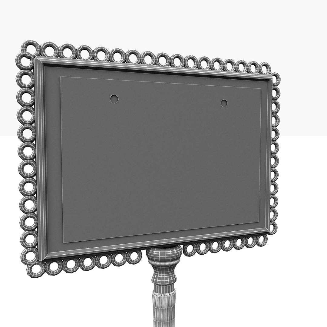 Metal Sign 3d Model