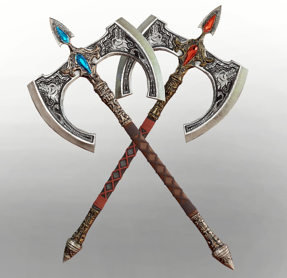 Engraved Battle Axe 3D - TurboSquid 1483236