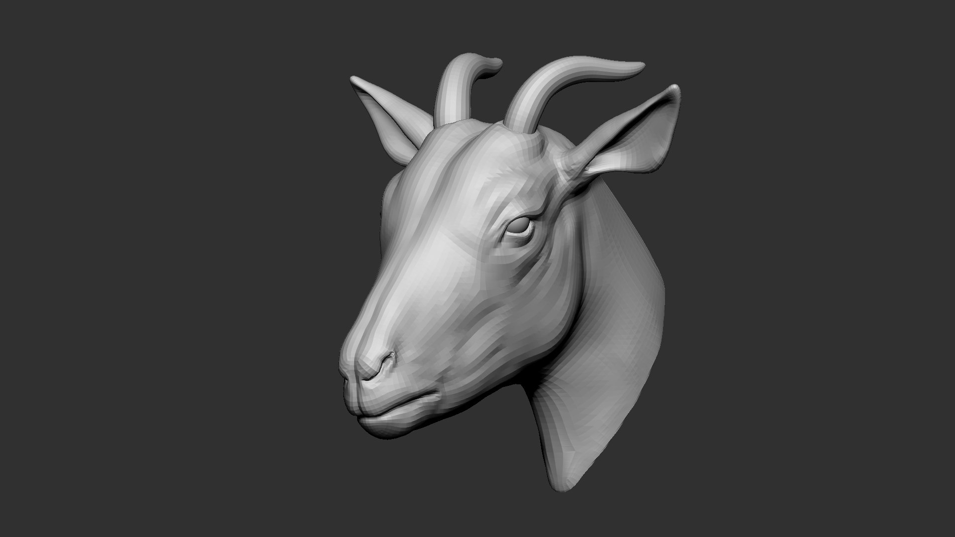 Goat Head Base 3D Model - TurboSquid 1680024