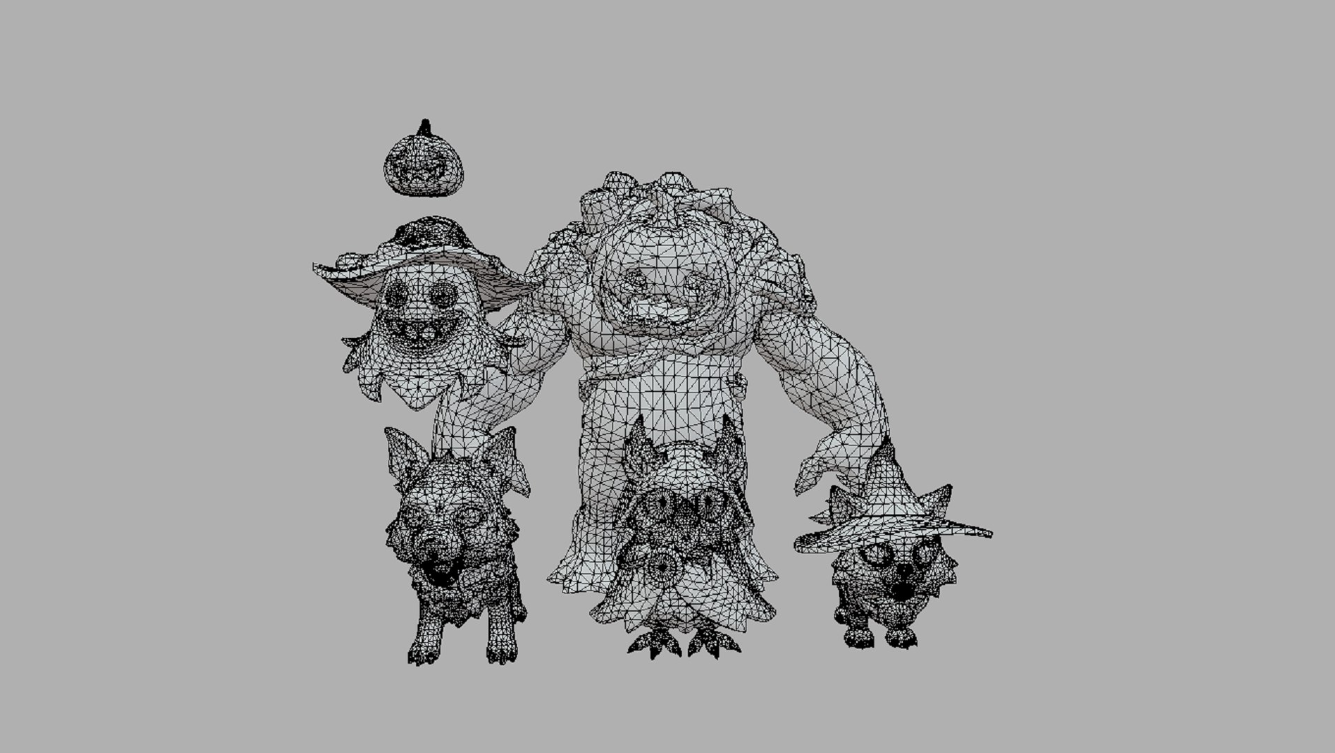 Stylized Halloween Pack 3D Model - TurboSquid 2218581