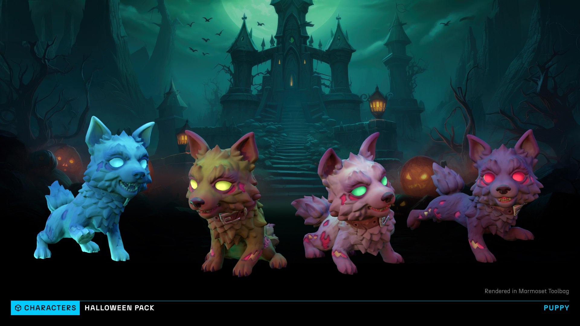 Stylized Halloween Pack 3D Model - TurboSquid 2218581