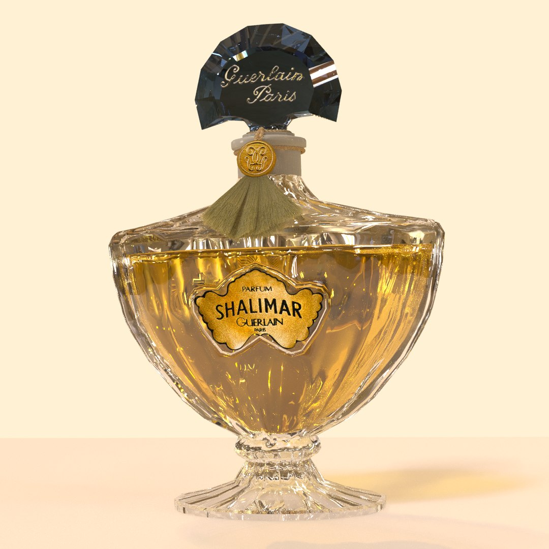 Vintage Perfume Shalimar 3D - TurboSquid 1398776