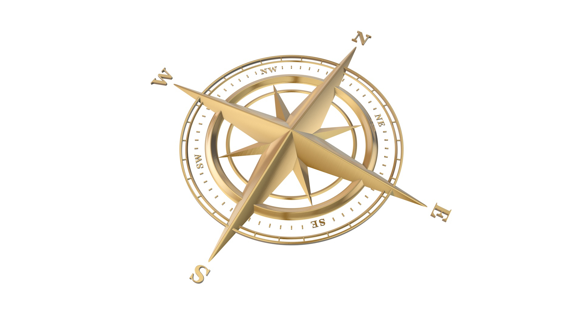 Compass Rose 3D Model - TurboSquid 1658693